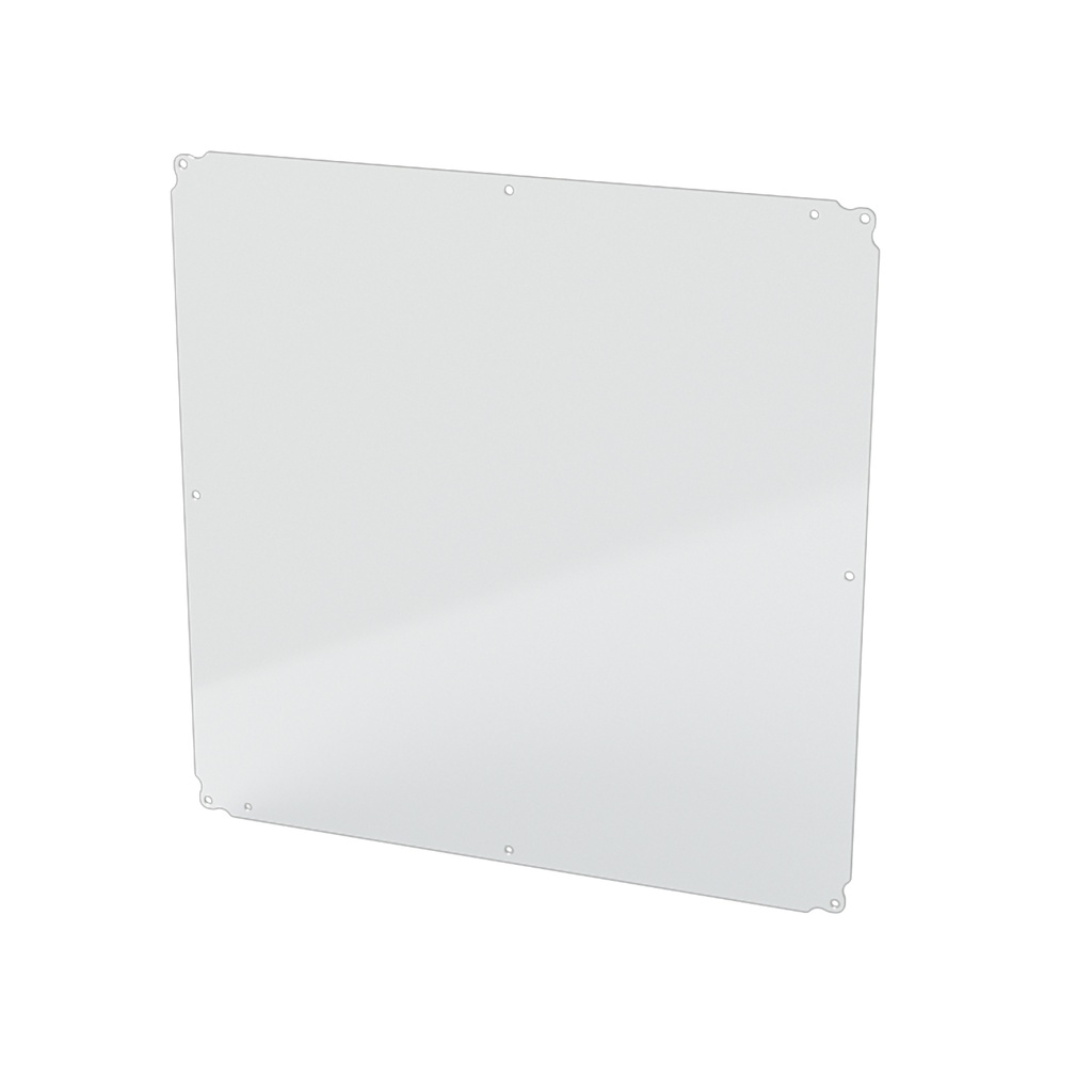 Enclosure Sub-Panel, 19" H x 19" W, Carbon Steel, Powder Coat White ...